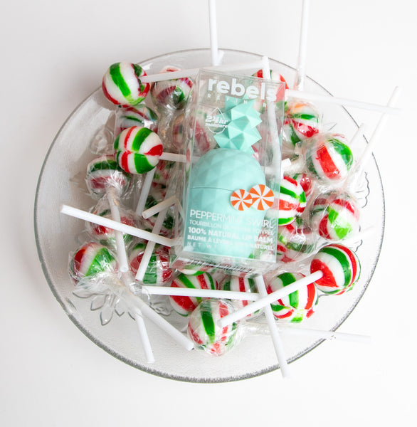 Pineapple Lip Balm - Peppermint Swirl Limited Holiday Edition – Rebels Refinery Inc